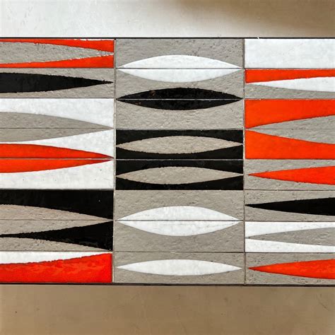 Proantic Roger Capron Table Basse En Céramique Navette