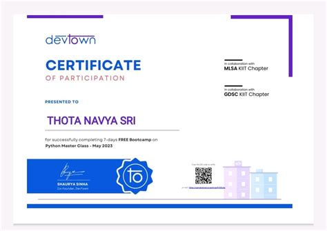 Navya Sri Thota On Linkedin I Successfully Completed The 7day Bootcamp