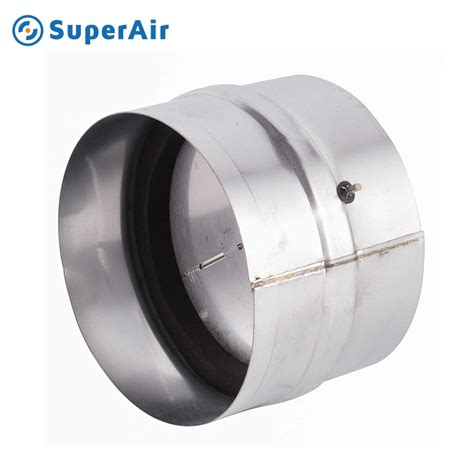 Hvac Ventilation Spare Parts Galvanized Duct Round Backdraft Damper