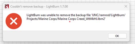 Odd Error After Update Lightburn Software Questions Lightburn Software Forum