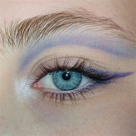 Мэйкап。 Makeup。макияж глаз Aesthetic Blue Makeup Looks Periwinkle