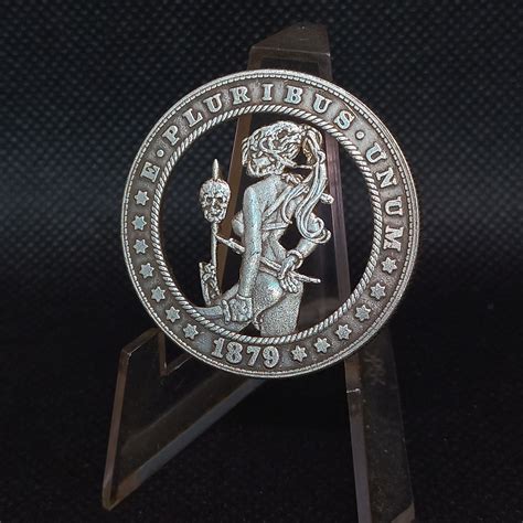 Hobo Cut Coin Sexy Woman Warrior Queen King Skull Gothic Etsy