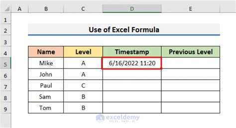 How To Insert Excel Timestamp When Cell Changes Without Vba Ways
