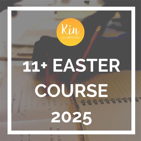 Easter 11 Course 2025 Waiting List Kin Learning