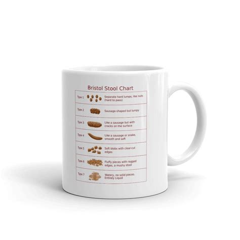 Bristol Stool Chart Coffee Mug Funny Novelty Tea Cup Etsy