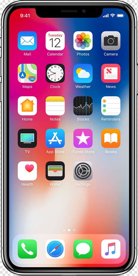 Iphone X Home Screen Interface Ios App Layout And Design Example
