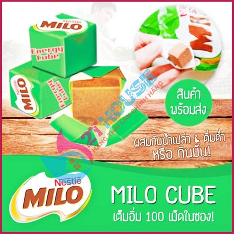 Kẹo Milo Cube Thái Lan Siêu Thơm Ngon Nestle Energy Hàng Xách Tay Nội Địa Thái Lan Chính Hãng