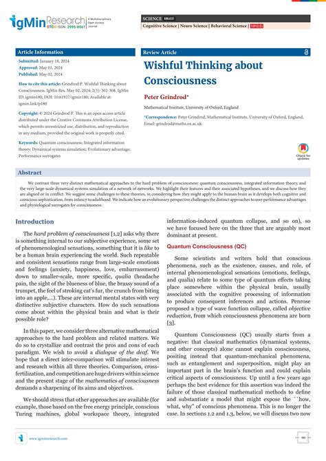 Integrated Information Vs Quantum Models The Consciousness Debate Pdf