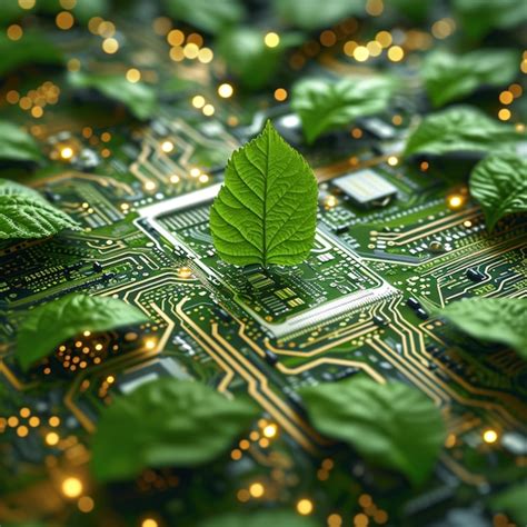 Premium Ai Image Sustainable It Green Computing Technology Ethics And