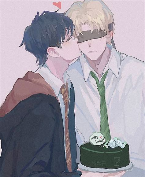 Pin By Yoite Se Hoon On Draco X Harry Harry Potter Drawings Harry Potter Anime Drarry Fanart