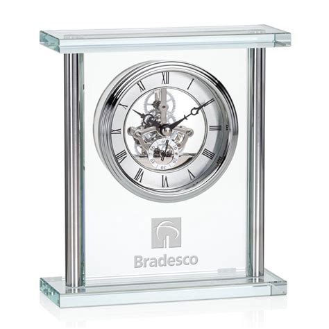 Glass Gibson Clock 7 25 Includes Engraving — Trophy Gallery Canada