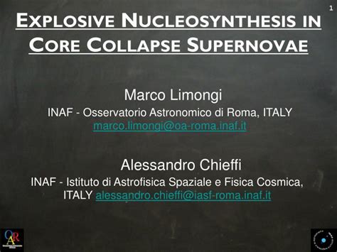 Ppt Explosive Nucleosynthesis In Core Collapse Supernovae Powerpoint Presentation Id 1969255