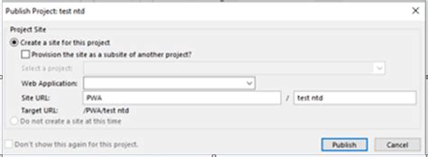 Not Able To Publish A Project From Pwa To Project 2016 Microsoft Qanda