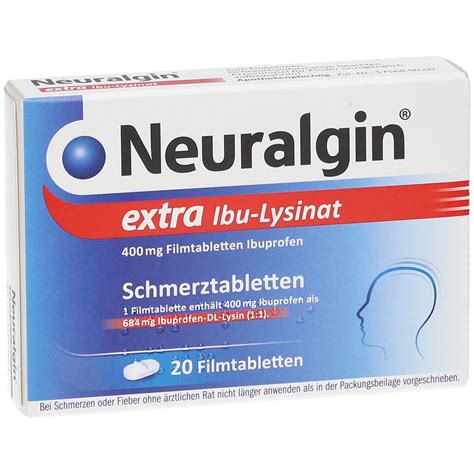 Neuralgin® Extra Ibu Lysinat Filmtabletten 20 St Shop Apotheke