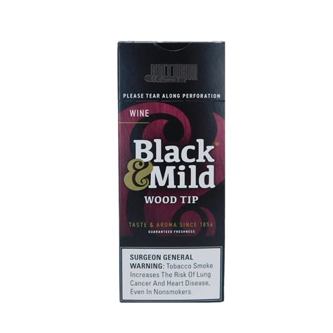 Black And Mild Wood Tip Wine Upright Cigars Gotham Cigars