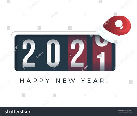 20201 New Year Analog Counter Display Stock Vector Royalty Free 1837804978 Shutterstock
