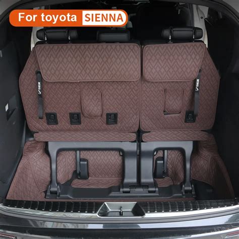 For Toyota Sienna 2022 Accessories Car Seat Pad Trunk Mat Anti Dirty