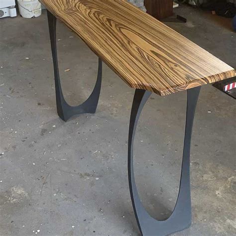 Console Table Legs Metal 211 Cleo 28h Unique Design Flowyline Design