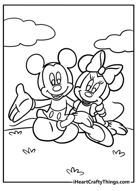 Mickey And Minnie Mouse Color Sheets
