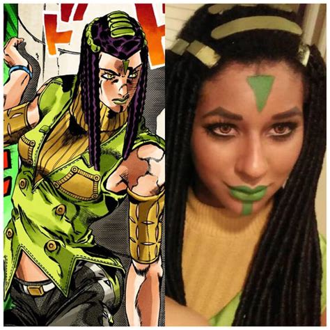 Jojo Bizarre Adventure Cosplay Hermes Costello By Makeupsiren On