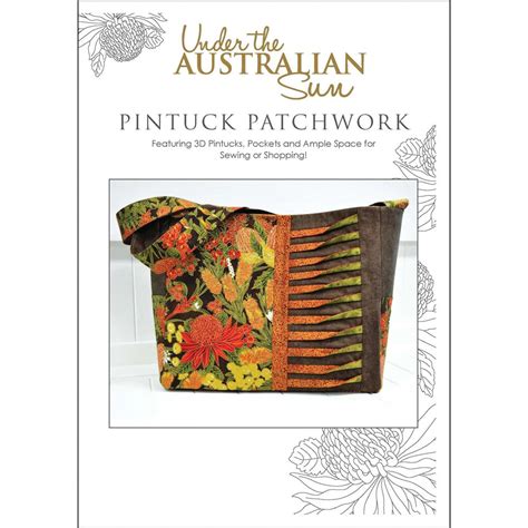 Under The Australian Sun Pintuck Patchwork Bag Printed Pattern