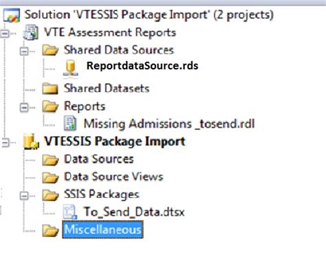 Sql Server Ssis And Ssrs In The Same Solution Explorer 2008 Stack Overflow