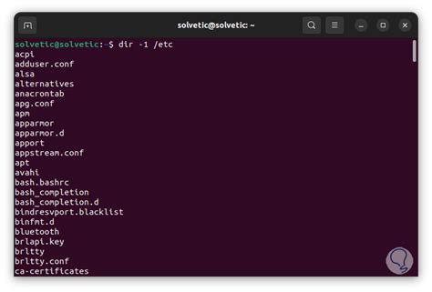Comando Dir Linux ️ Ejemplos Y Para Qué Sirve Solvetic