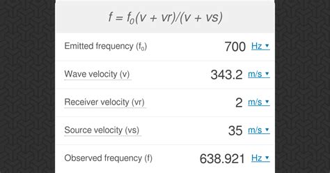 Doppler Effect Calculator Omni