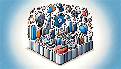 3d Flat Icon As Gap Analysis Icon With Ample Space For Text And Graphics Concept As An