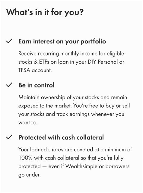 Wealthsimple Now Has Stock Lending For Tfsa And Personal Accounts