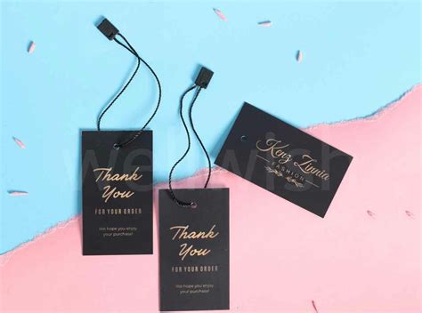 Cetak Hangtag Baju Murah 100 Pcs Wellwish Creative