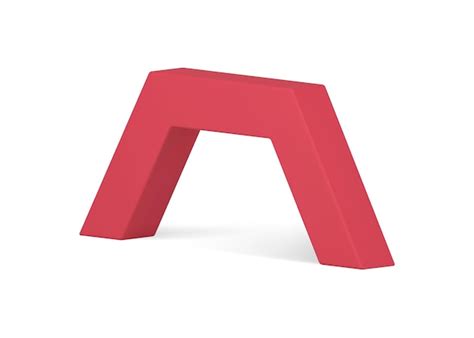 Premium Vector Red Geometric 3d Arch Architectural Foundation Basic