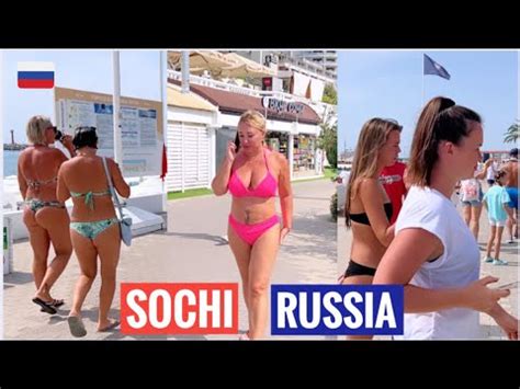 Sochi Russia Beach 4k Walk A Vacation At The Best Beach In Sochi