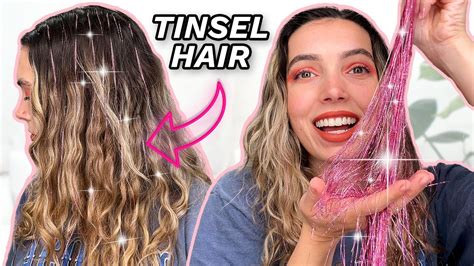 How To Tie Tinsel In Your Own Hair At William Emery Blog