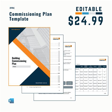 Commissioning Plan What Why When How With Template