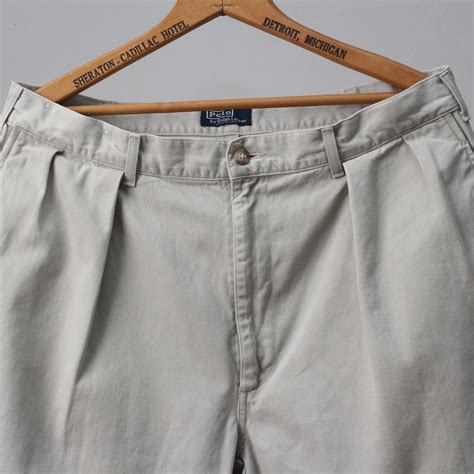 1990～polo By Ralph Lauren Cotton Chino Trousers W35l30 Made In Usa