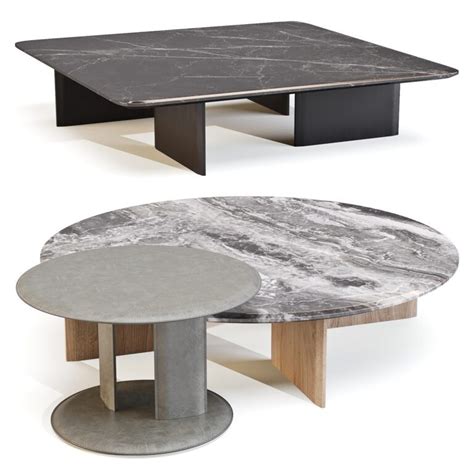 Poliform Mush Coffee And Side Table Set 01 340667 3d Model Download