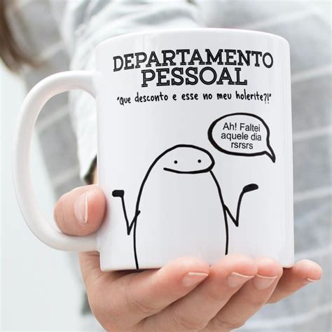 Caneca Porcelana Departamento Pessoal Flork Estdka Cargo Curso E