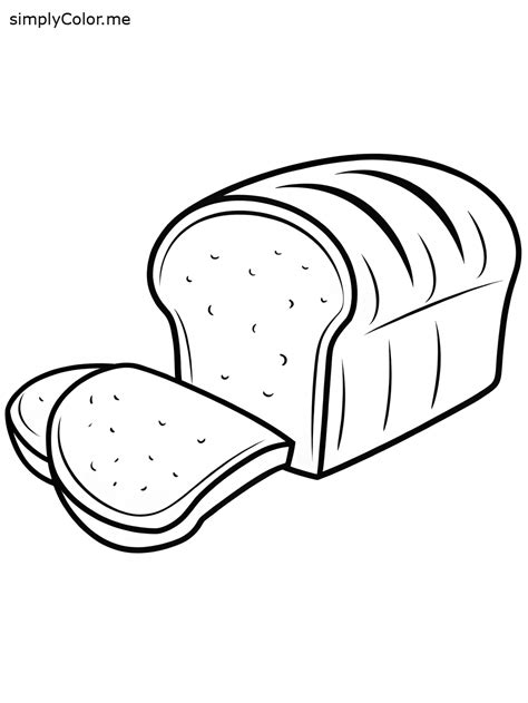 Bread Coloring Page Printable In 2025 Coloring Pages Bond Paper