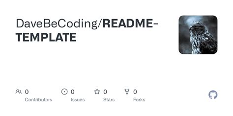 Github Davebecodingreadme Template