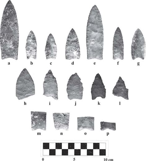 4 Clovis Points From Locus 1 Upper Row And Camp Area Download