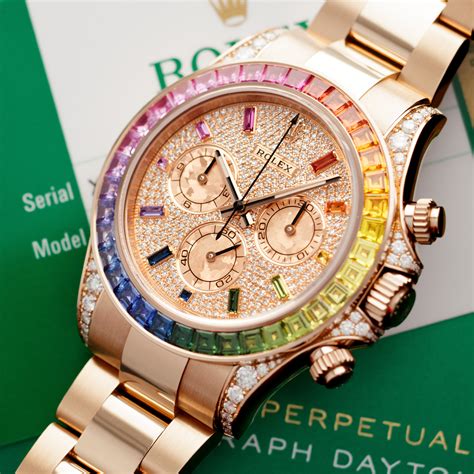 Rolex Rose Gold Cosmograph Rainbow Daytona Ref 116595 Rolex Passion