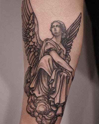 25 Heavenly Angel Tattoo Designs For Divine Inspiration