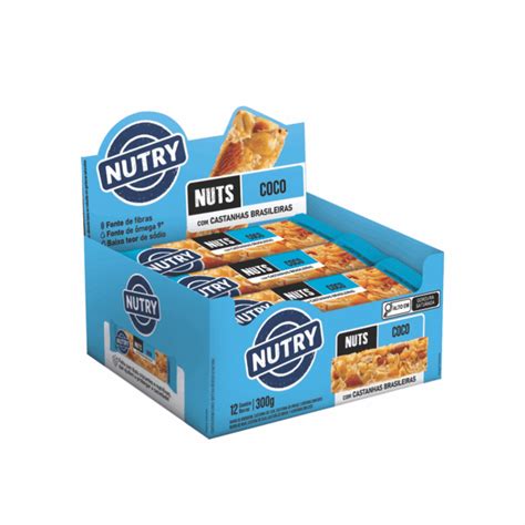 Barra Nuts Nutry Coco 12x25g Rika Distribuidora
