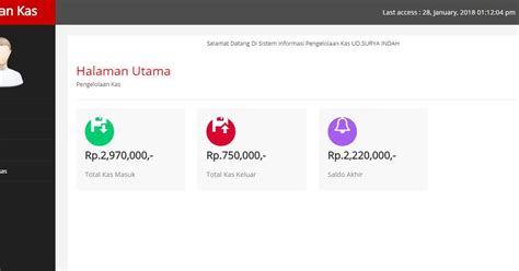 Aplikasi Kas Dengan PHP Dan Bootstrap Tecnology Infromation