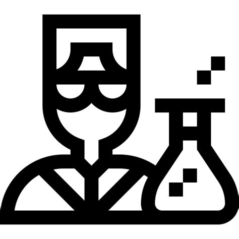 Scientist Basic Straight Lineal Icon