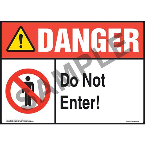 Danger Do Not Enter Sign Printable