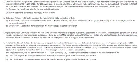 Solved 1 Associationcausation Fallacy Write Your Own