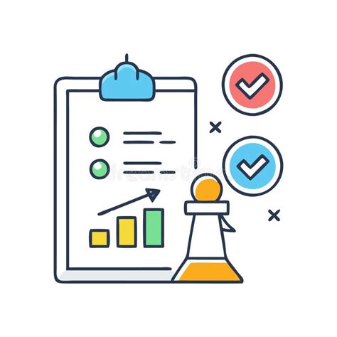 Market Strategy Assessment Icon Stock Vector Illustration Of Value Evaluation 352801080