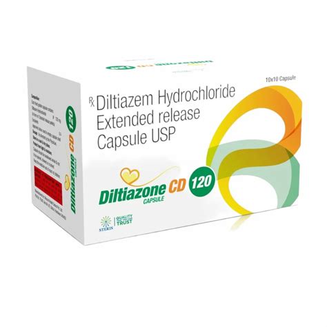 Diltiazem Hydrochloride Extended Release 120 Mg Capsules At ₹ 50box